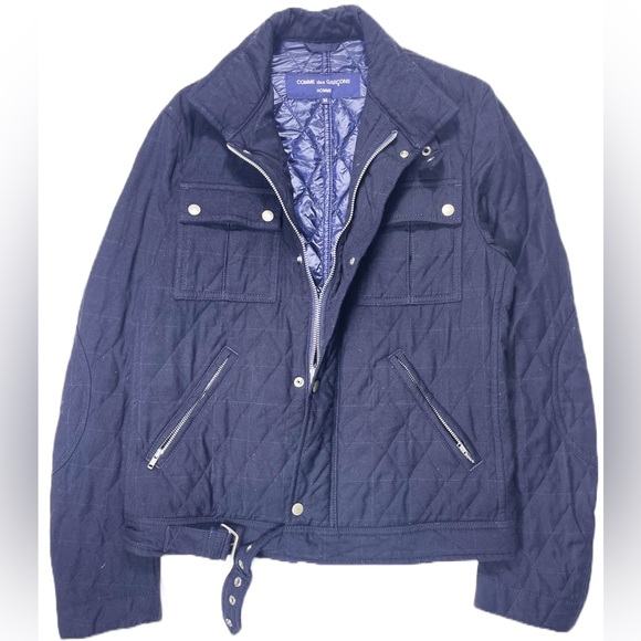 Comme des Garcons | Jackets & Coats | Cdg Homme Ad20 Twill Biker Jacket ...